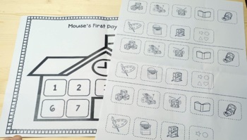 Mouse's First Day of School Sequencing Cut-and-Paste - Made By Teachers