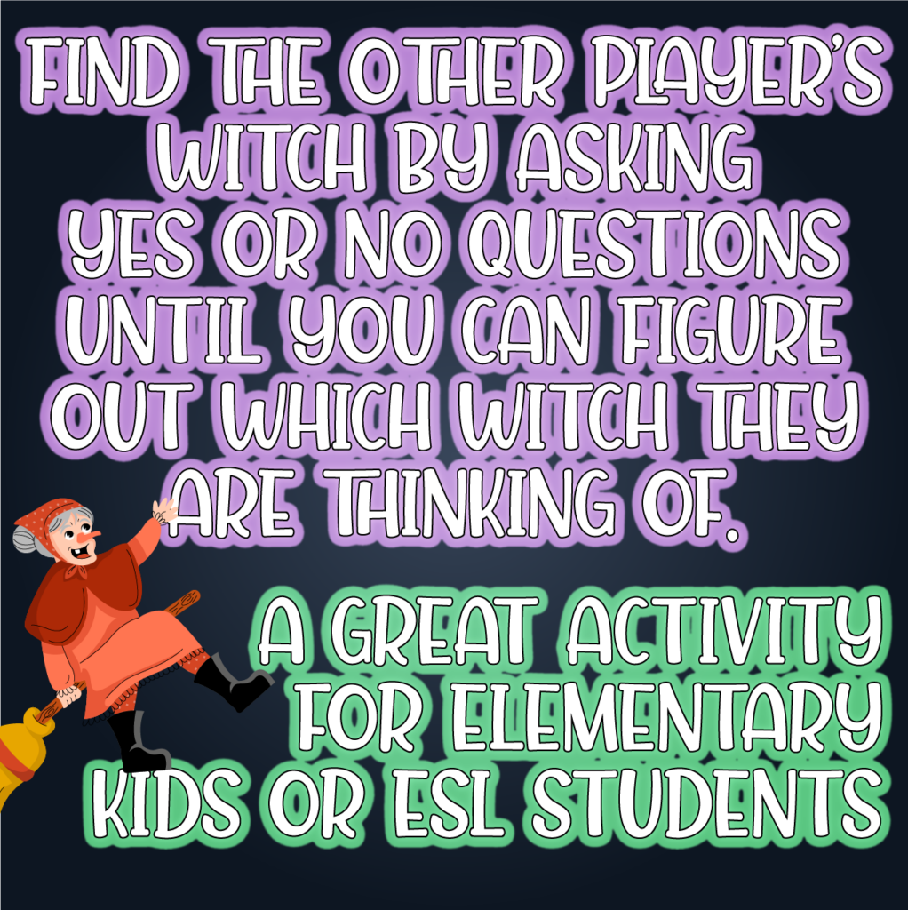 Wheres My Witch Halloween Question Game A twist on Guess Who Google ...