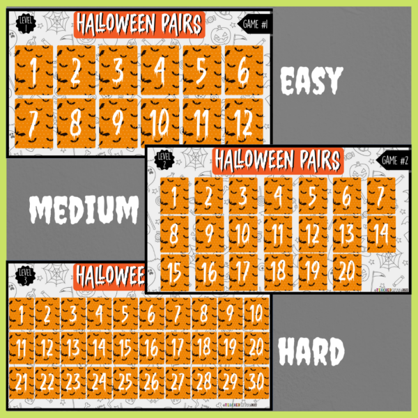 Halloween Pairs Matching Game for PowerPoint | Fun Interactive Digital ...