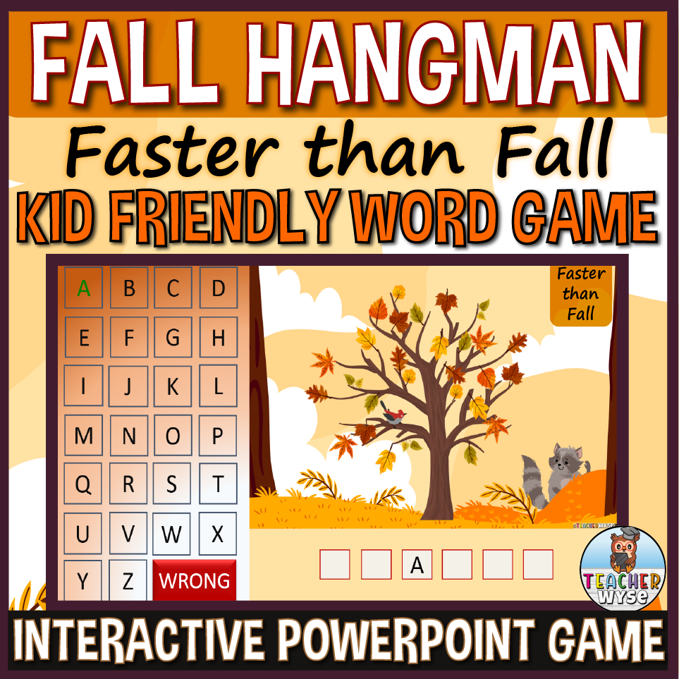 Save The Daisy | Kid Friendly Hangman PowerPoint | Made By Teachers