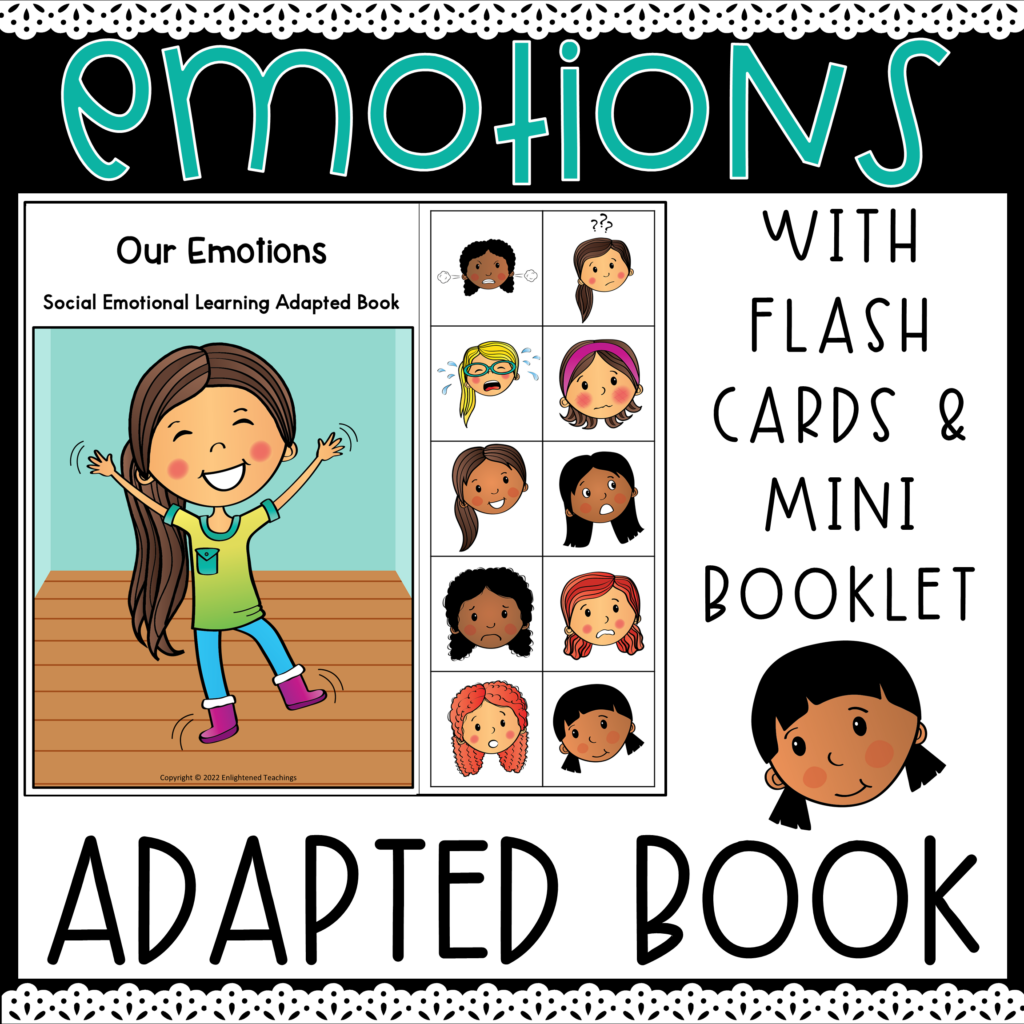 Feelings & Emotions Adapted Book with SEL Activities - Girl Emotions ...