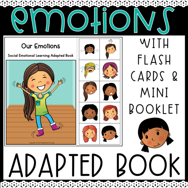 Feelings & Emotions Adapted Book with SEL Activities - Girl Emotions ...