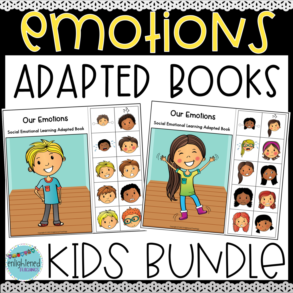 Kids Feelings & Emotions Adapted Book with SEL Activities BUNDLE | Made ...