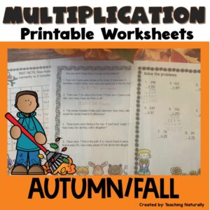 Fall Multiplication Worksheets | Made By Teachers