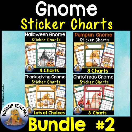Gnome Sticker Charts BUNDLE #2 - Made By Teachers
