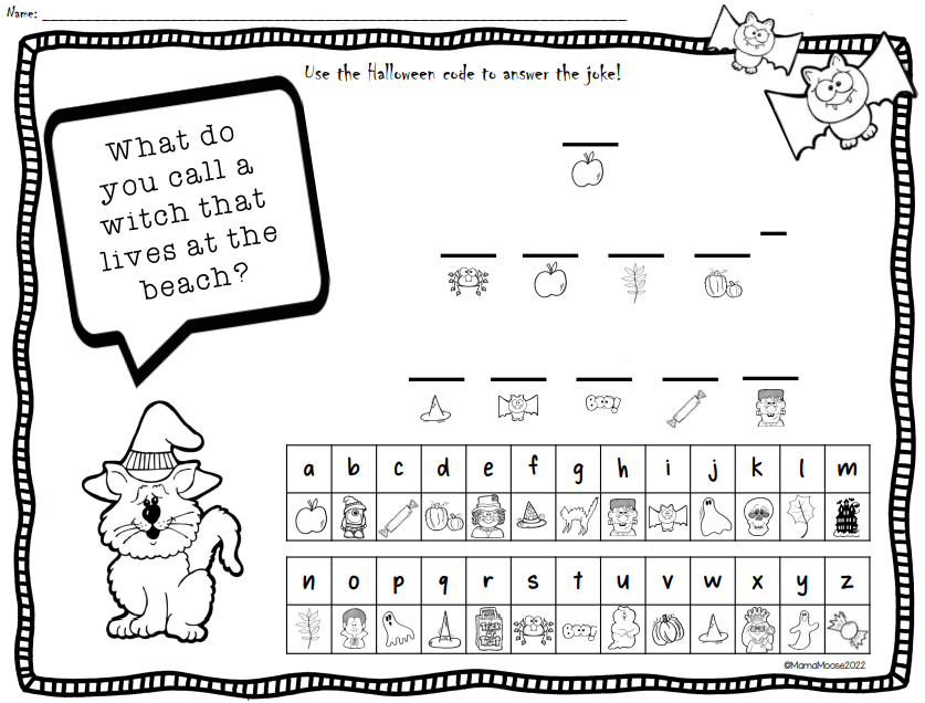 Halloween Crack-the-Code Jokes for All Ages! | Made By Teachers