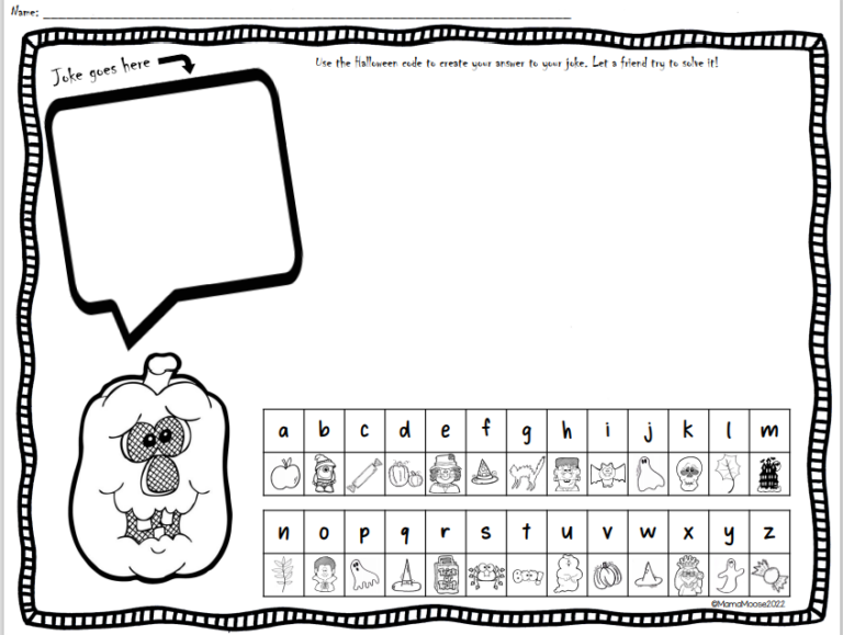 Halloween Crack-the-Code Jokes for All Ages! | Made By Teachers