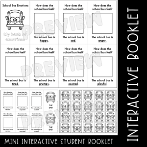 Feelings & Emotions Adapted Book with SEL Activities - School Bus ...