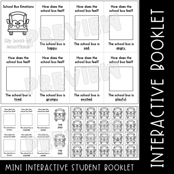 Feelings & Emotions Adapted Book with SEL Activities - School Bus ...