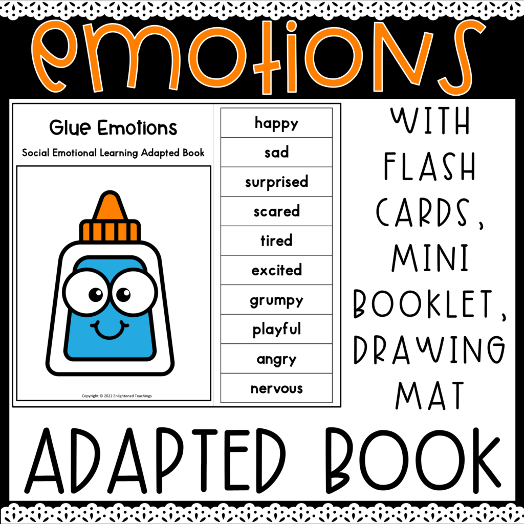 Feelings & Emotions Adapted Book with SEL Activities - Glue Emotions ...