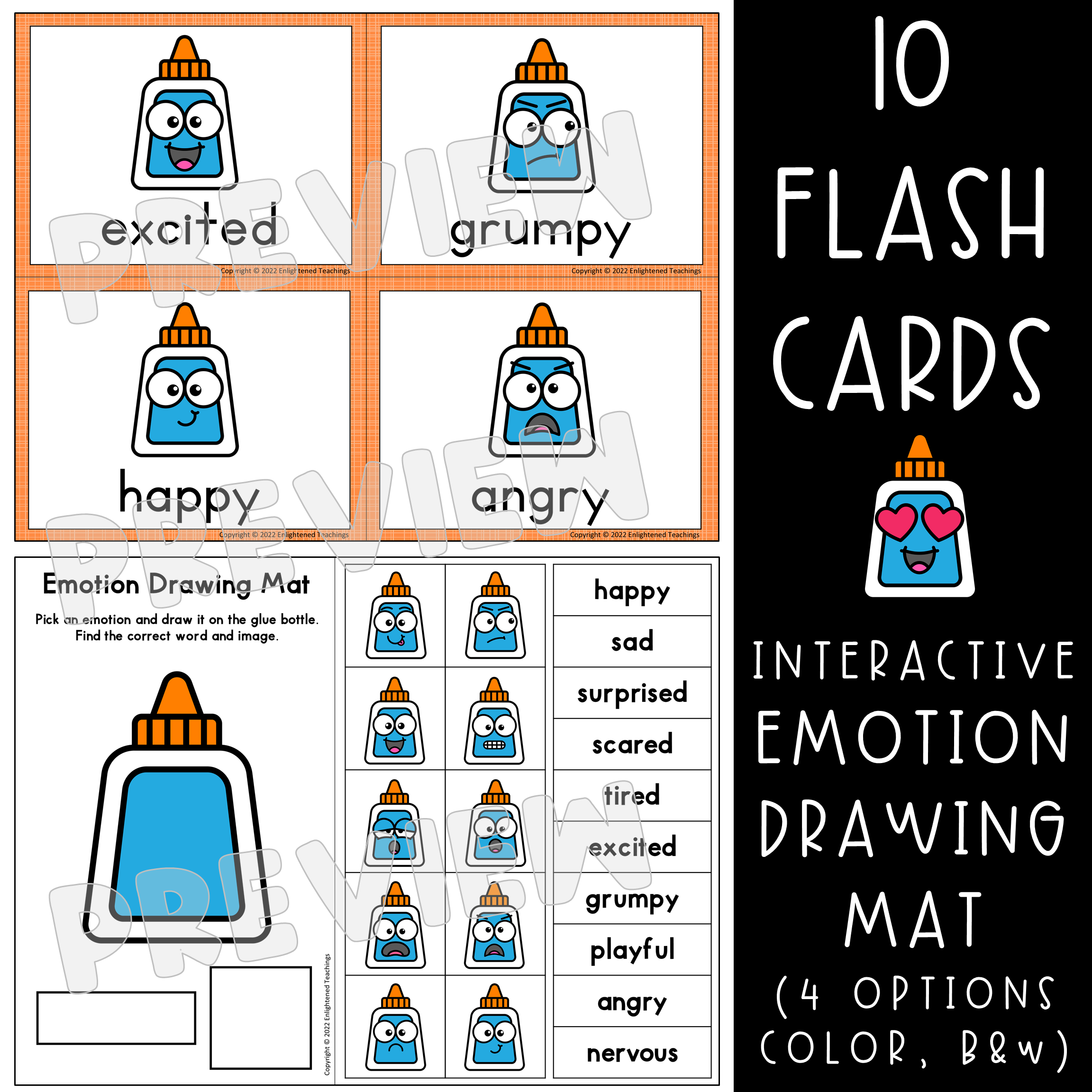 Feelings & Emotions Adapted Book with SEL Activities - Glue Emotions ...