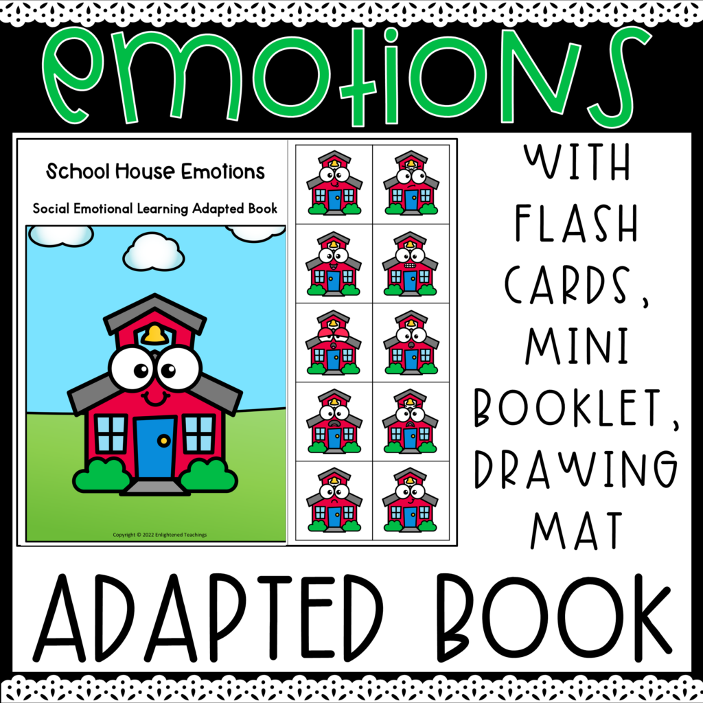 Feelings & Emotions Adapted Book SEL Activities - School Emotions ...