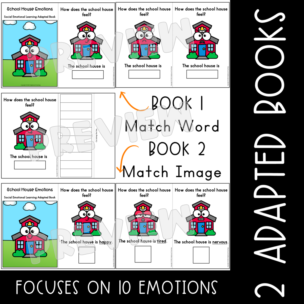 Feelings & Emotions Adapted Book with SEL Activities - School House ...