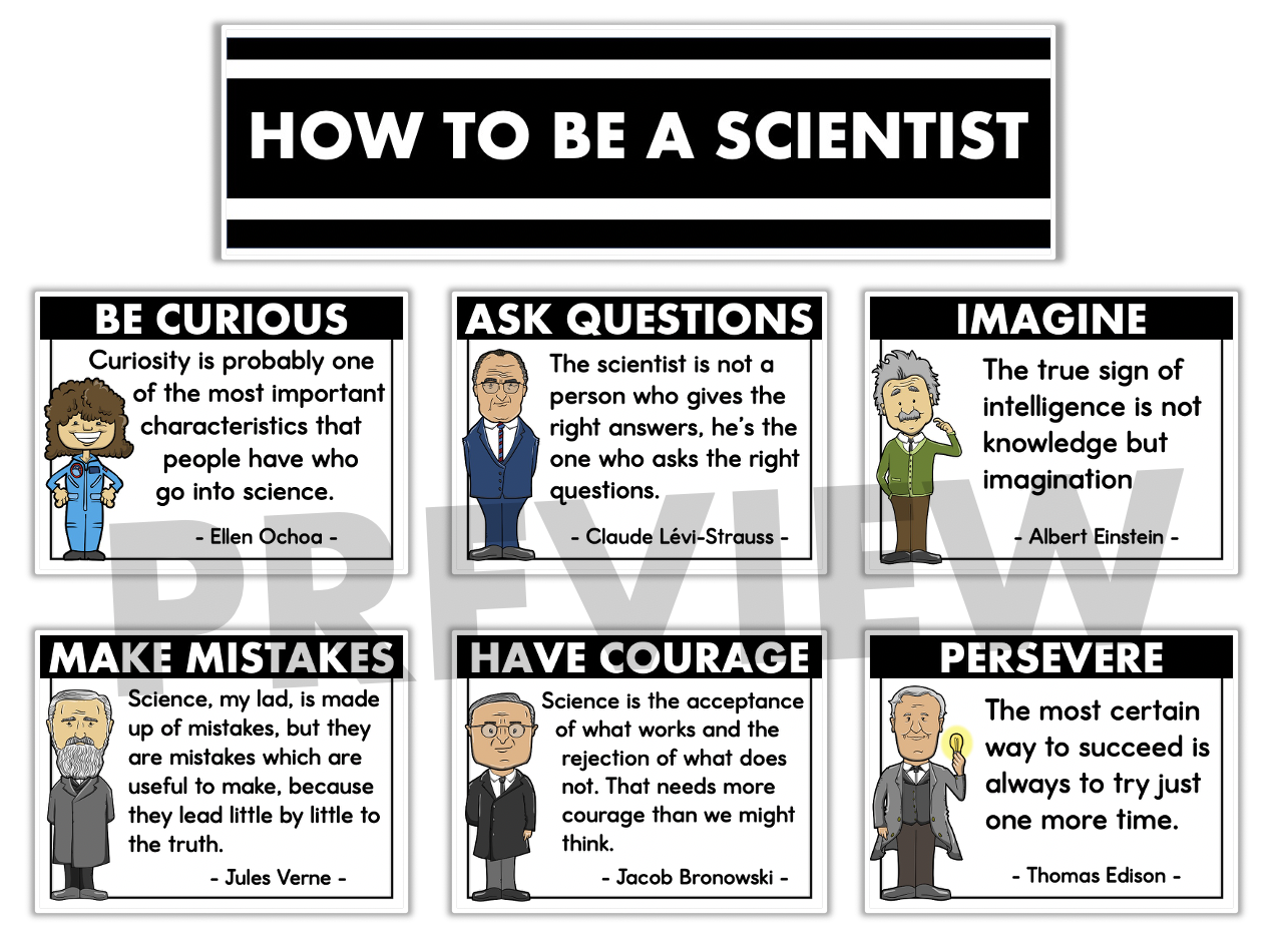 STEM Science Inspirational Quotes Posters & Writing Prompts | Made By ...