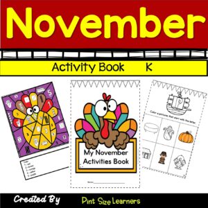 November | Early Finishers Activity Book | Kindergarten | Made By Teachers