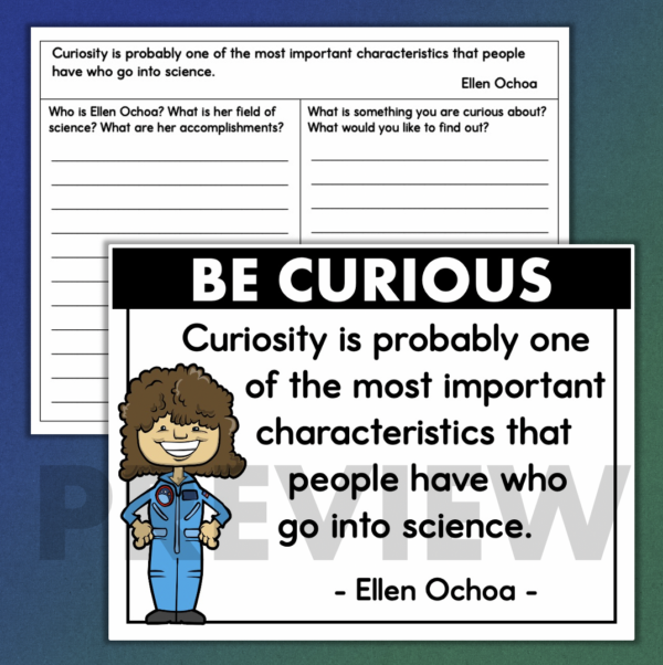 STEM Science Inspirational Quotes Posters & Writing Prompts - Made By ...