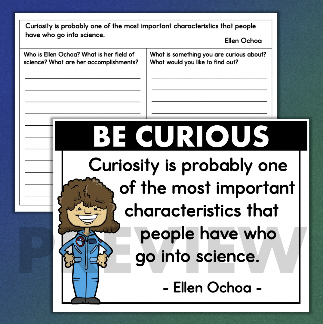STEM Science Inspirational Quotes Posters & Writing Prompts | Made By ...