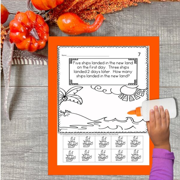 Thanksgiving Addition Word Problems | Centers | Worksheets | K 1 | Made ...
