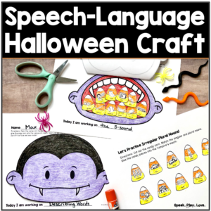 Halloween Speech Therapy Craft - Speech and Language Articulation ...