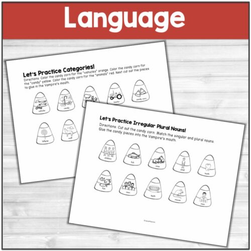 Halloween Speech Therapy Craft - Speech and Language Articulation ...