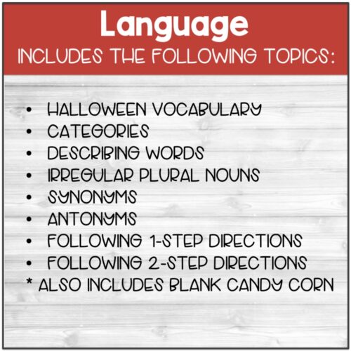 Halloween Speech Therapy Craft - Speech and Language Articulation ...