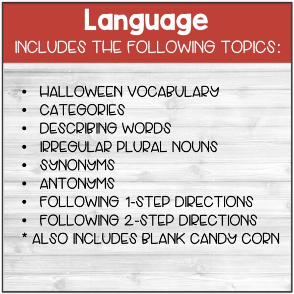 Halloween Speech Therapy Craft - Speech and Language Articulation ...