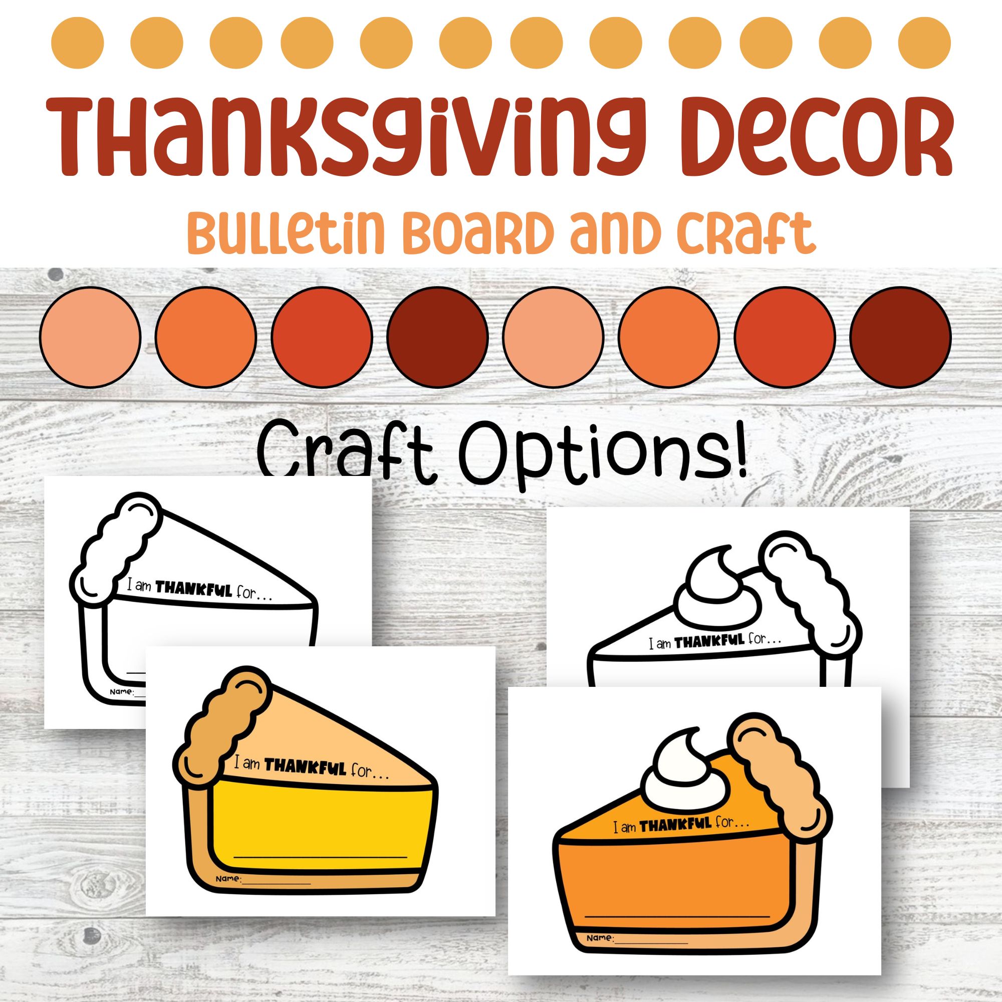 Thanksgiving Bulletin Board and Craft, Fall Door Decor | Made By Teachers