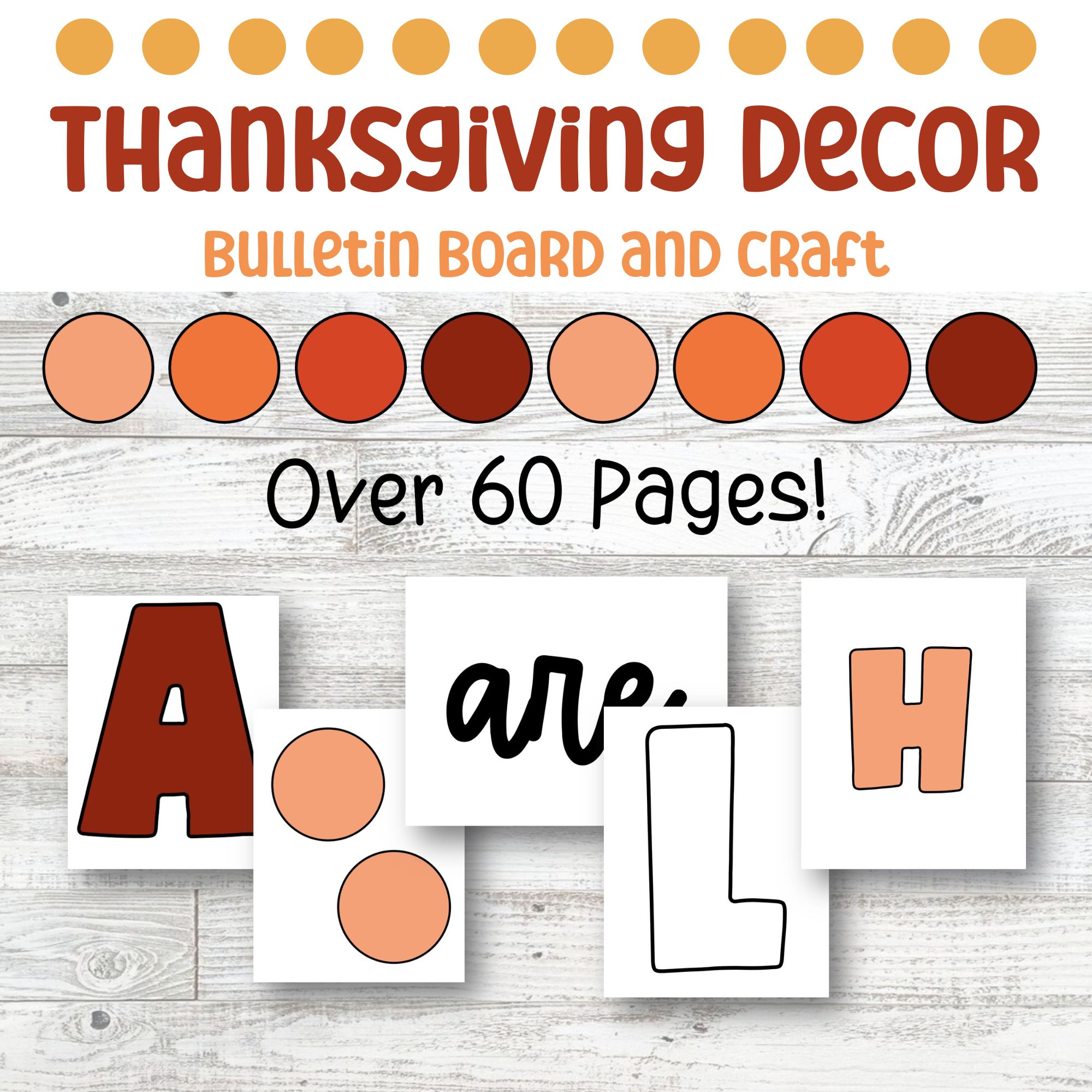 Thanksgiving Bulletin Board and Craft, Fall Door Decor | Made By Teachers