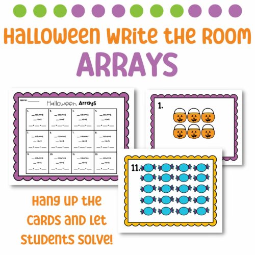 Halloween Arrays Write the Room: Halloween Math Center | Made By Teachers