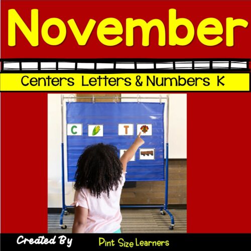 Kindergarten Thanksgiving | Number Sense and Literacy | Centers and ...