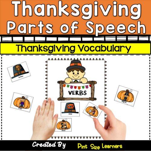 Parts of Speech | Thanksgiving Themed Word Work Center and Worksheets ...