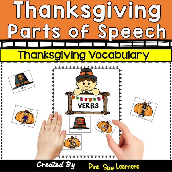 Parts of Speech | Thanksgiving Themed Word Work Center and Worksheets ...