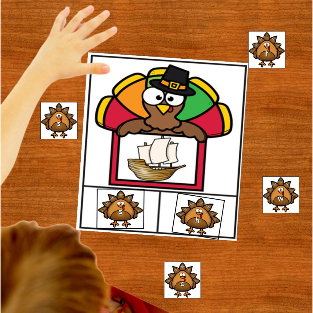 Thanksgiving Phonics | November | Beginning Blends | Digraphs | Centers ...