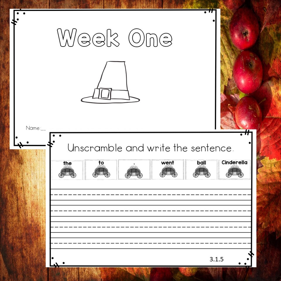 November Writing Prompts for 1st Grade | November Daily Writing Journal ...