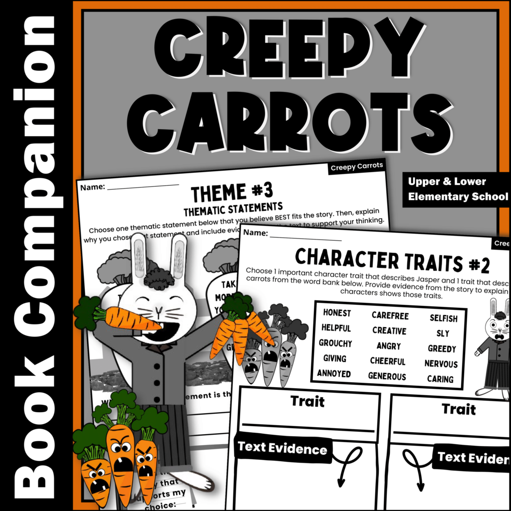 Creepy Carrots Interactive Read - Aloud Activities for Halloween | Made ...
