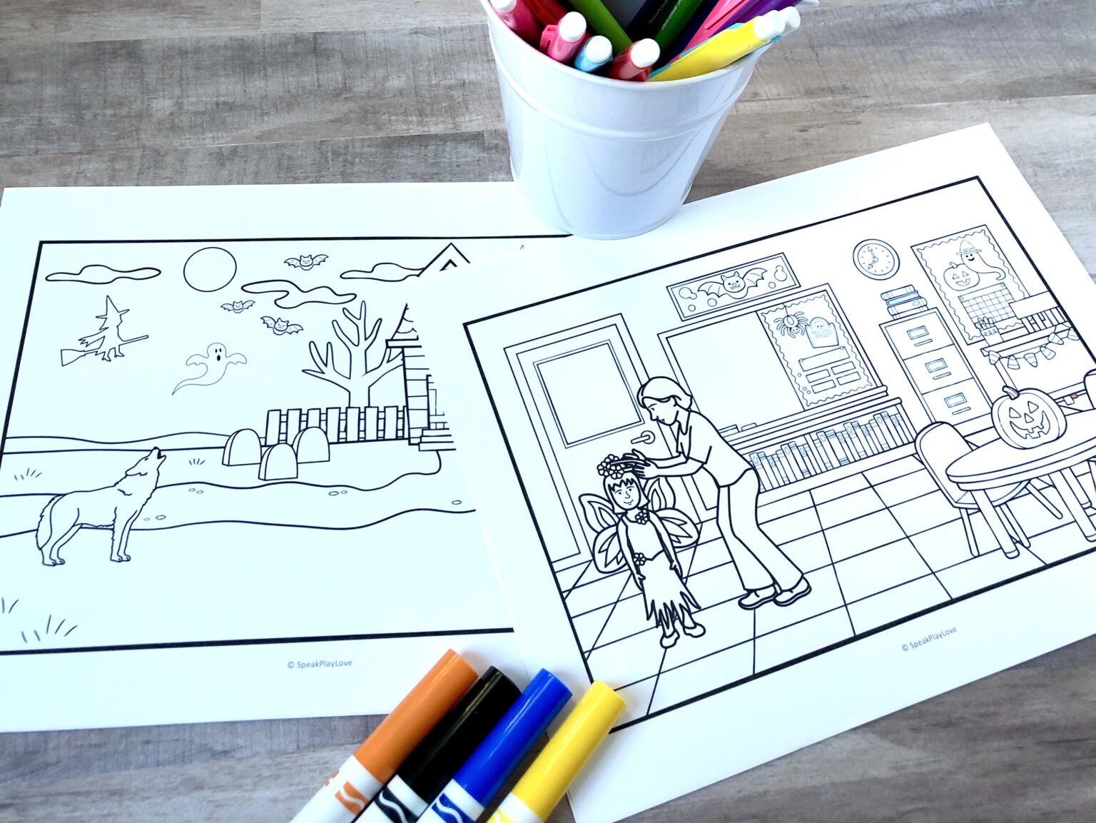 Halloween Following Directions Coloring Sheets 1 & 2 Step Directions ...