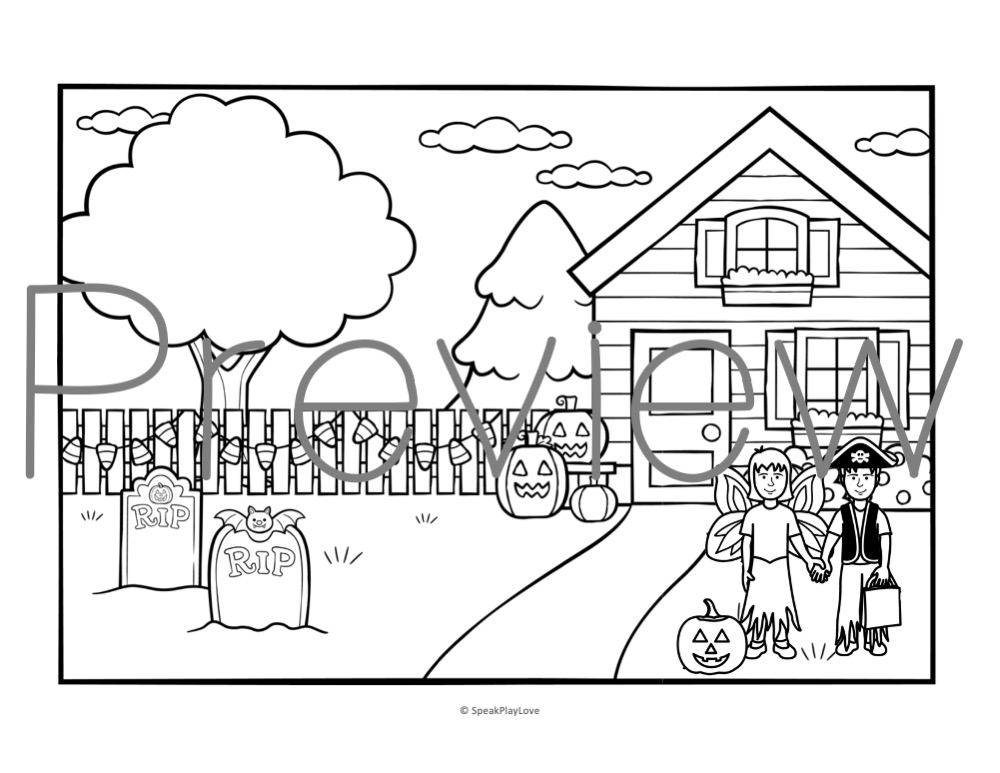 Halloween Following Directions Coloring Sheets 1 & 2 Step Directions ...