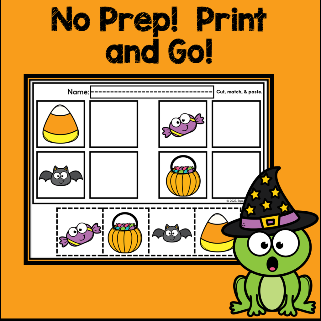 Halloween Identical Matching Freebie - Made By Teachers