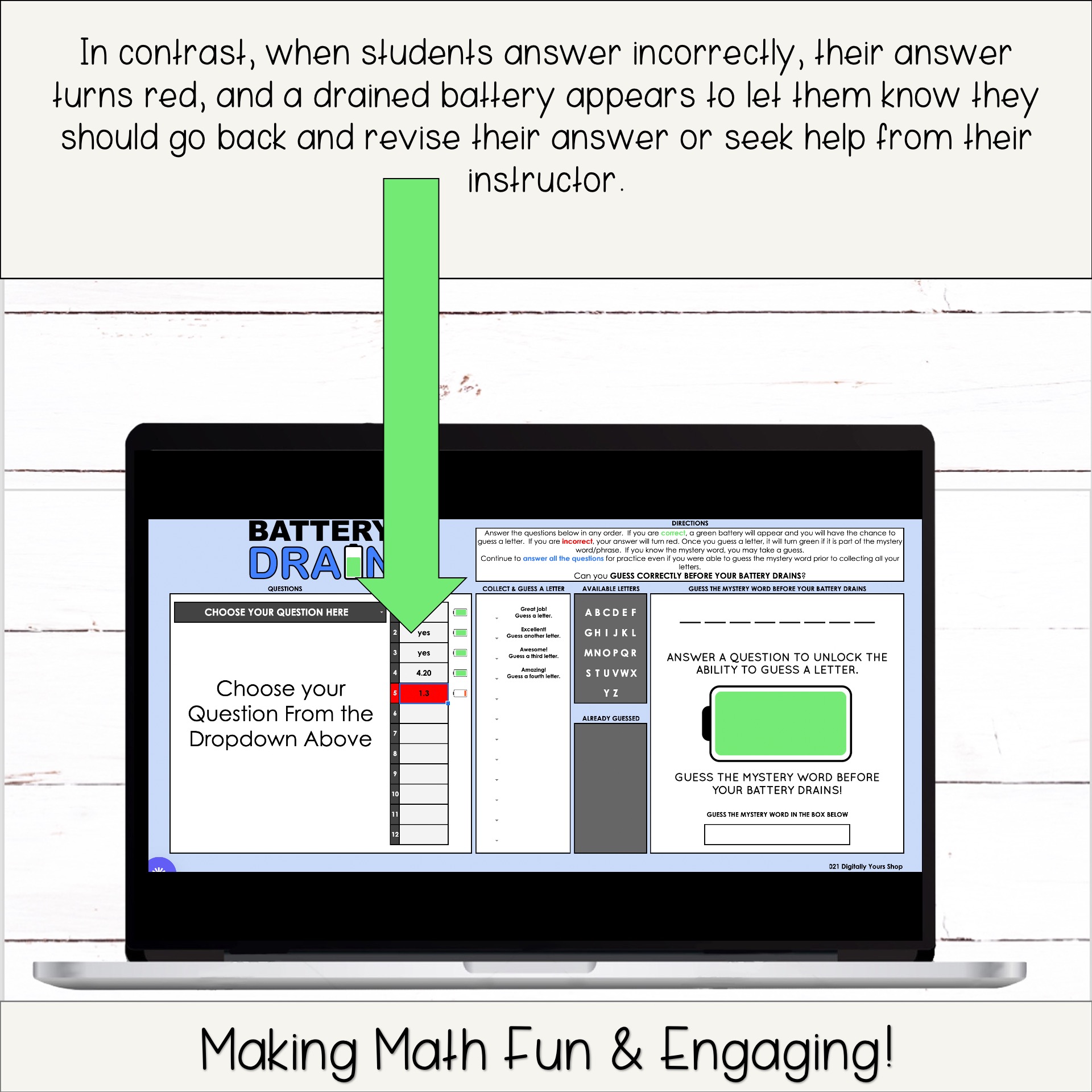 Proportions Self-Checking Digital Activity | Made By Teachers