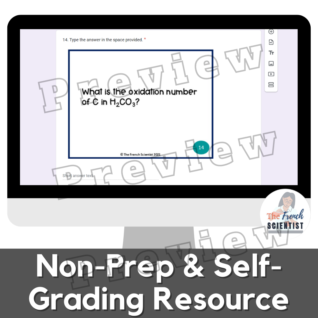 CHEMISTRY REDOX Oxidation & Reduction - 40 Task Cards Activity [Digital ...