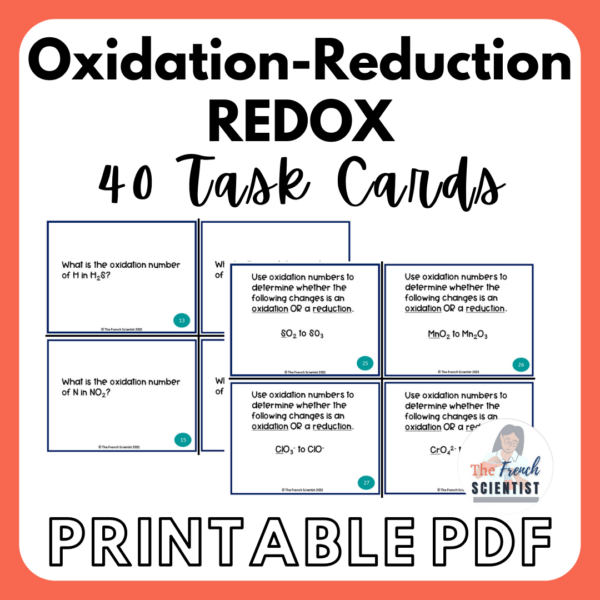 CHEMISTRY REDOX Oxidation & Reduction Activity BUNDLE | Made By Teachers