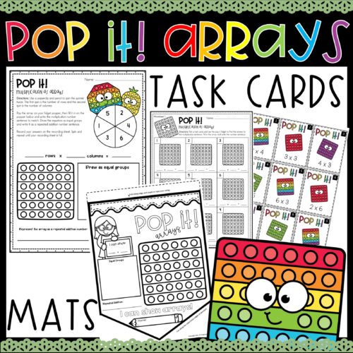 Math POP IT Bubble POP Task Cards and Worksheets Growing BUNDLE | Made ...