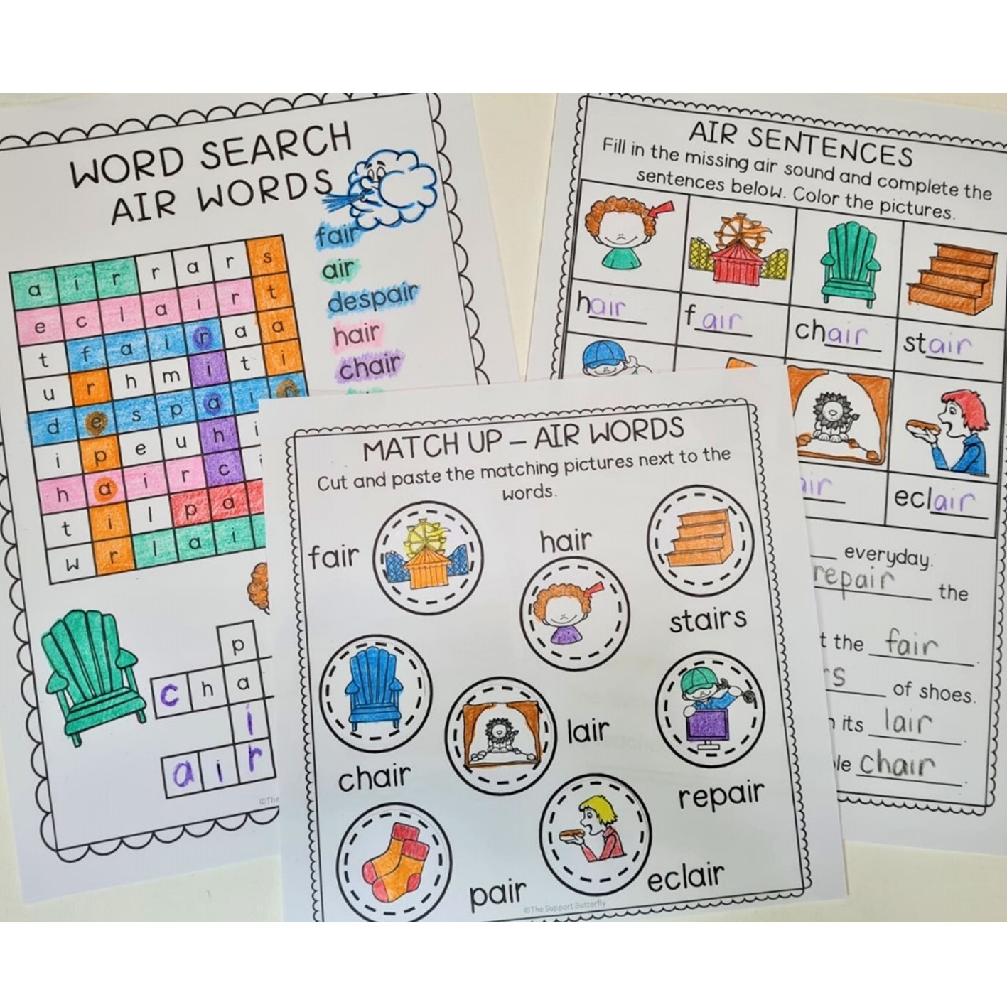 AIR Sound Worksheets | Made By Teachers