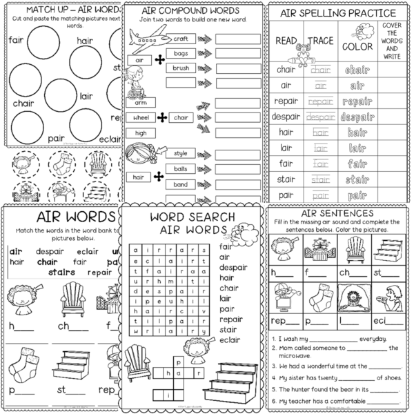 AIR Sound Worksheets | Made By Teachers