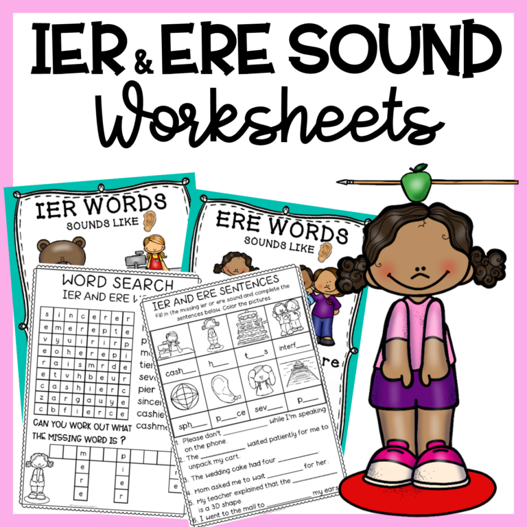 IER ERE Sound Worksheets Made By Teachers