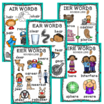 AIR, EAR, EER, IER AND ERE Sound Worksheet Bundle | Made By Teachers