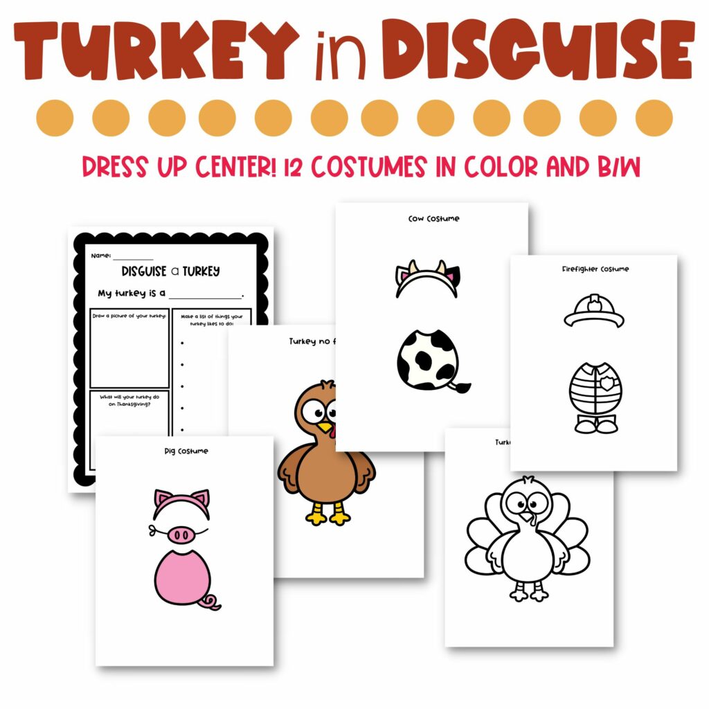 Turkey in Disguise Thanksgiving Writing Project, Craft, and Bulletin ...