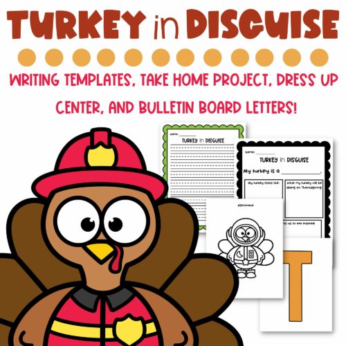 Turkey in Disguise Thanksgiving Writing Project, Craft, and Bulletin ...