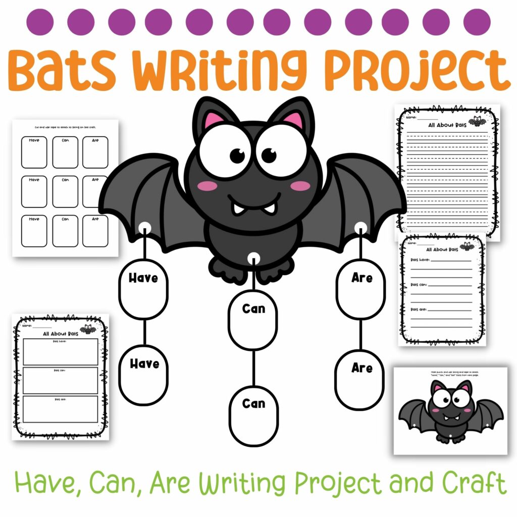 Halloween Writing Craft: All About Bats Research Project - Made By Teachers