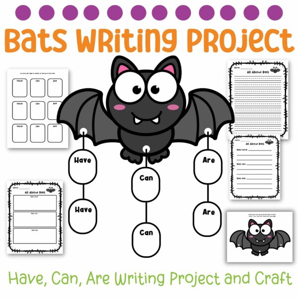 Halloween Writing Craft: All About Bats Research Project - Made By Teachers